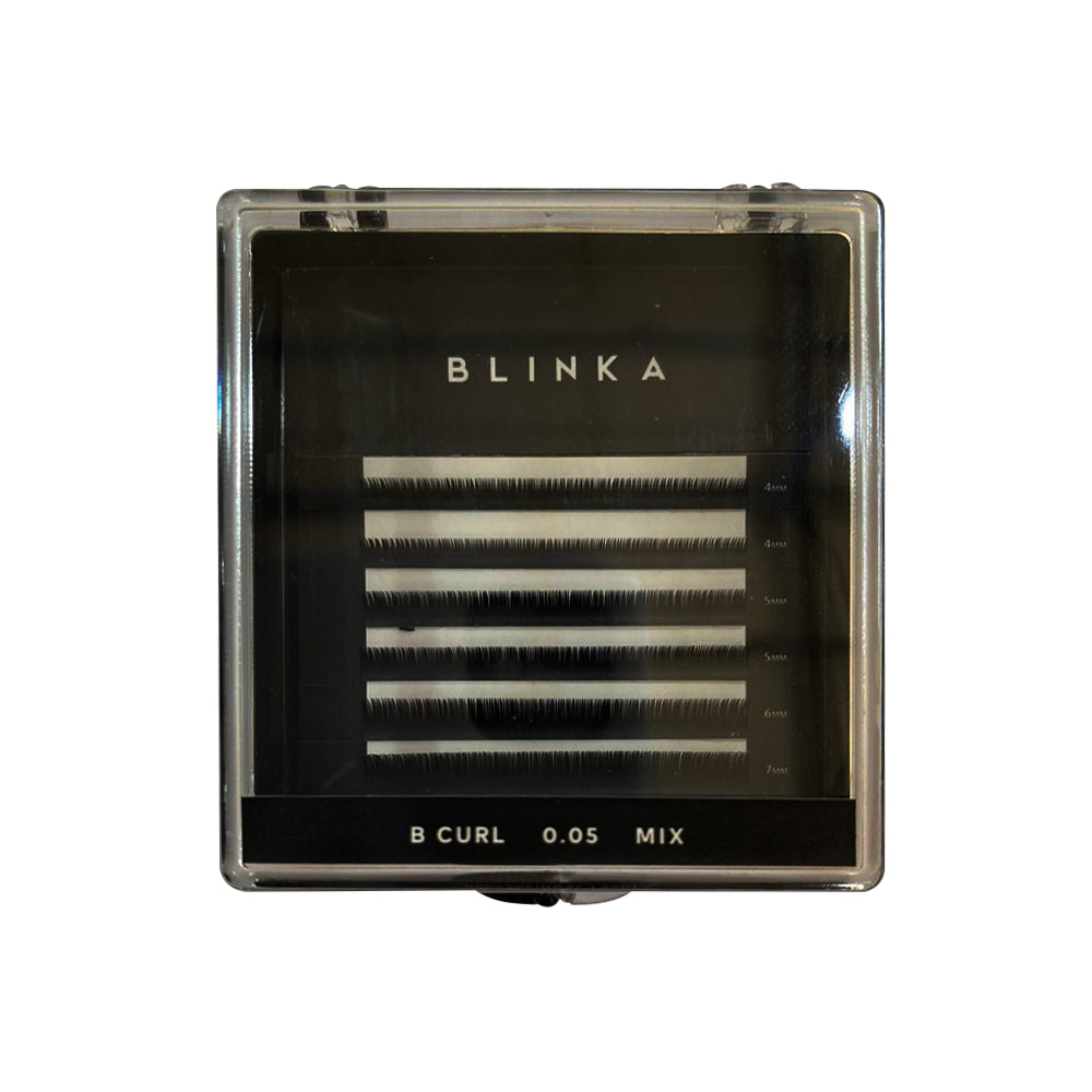 Professional Eyelash Extension - B Curl - 0,05 - Mix – Blinka Lashes