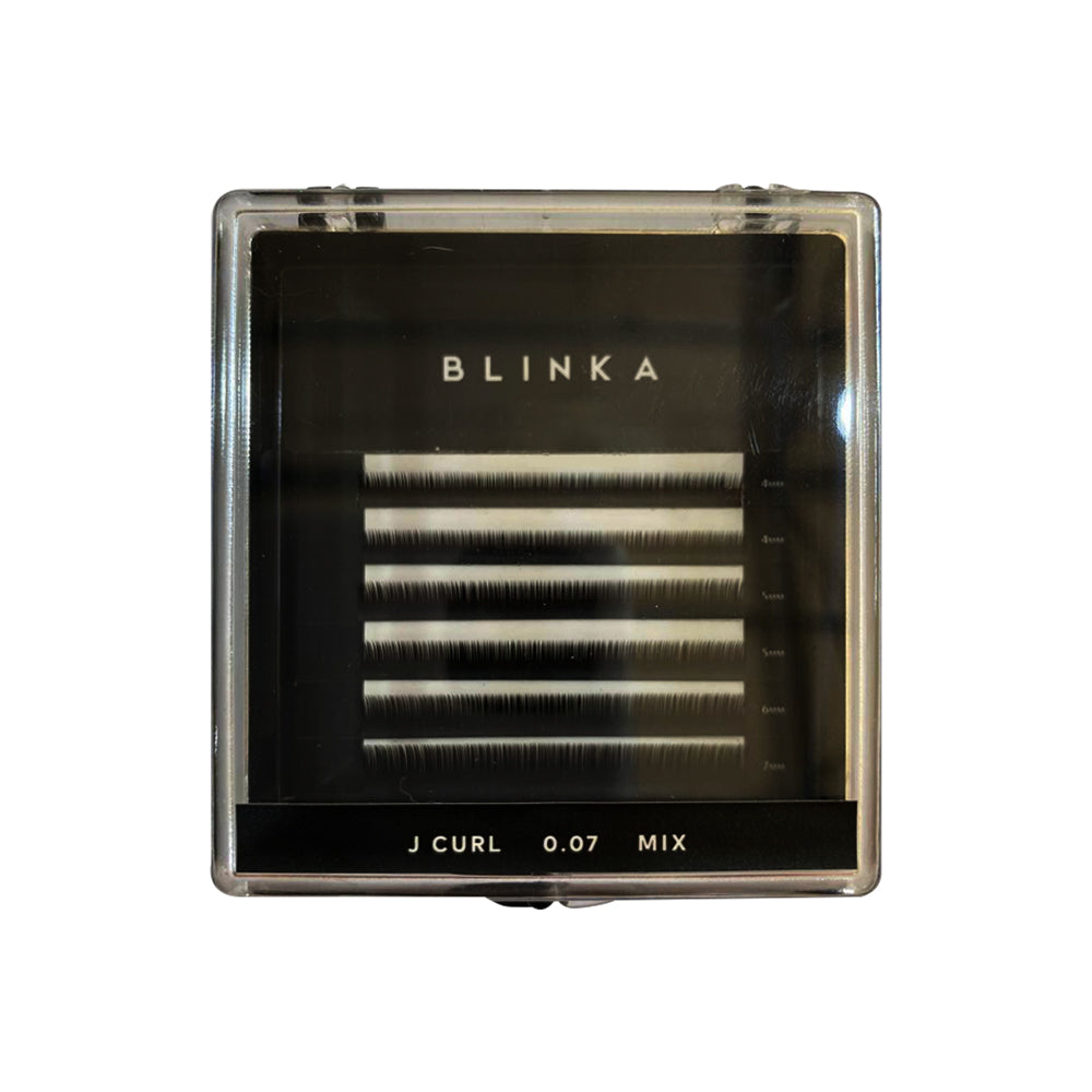 Professional Eyelash Extension - J Curl - 0,07 - Mix – Blinka Lashes